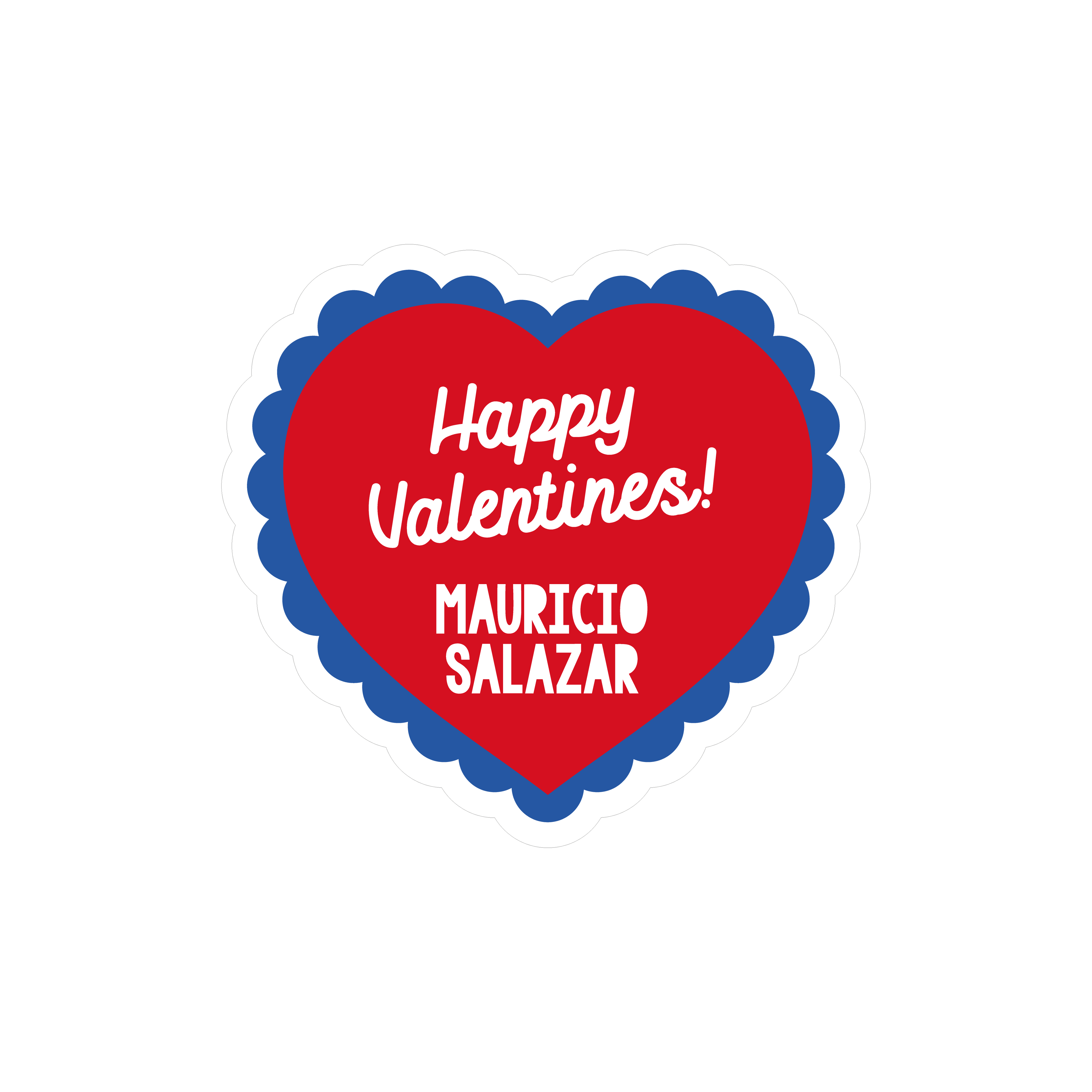 STICKER | RED AND BLUE– Velvet Design Shop
