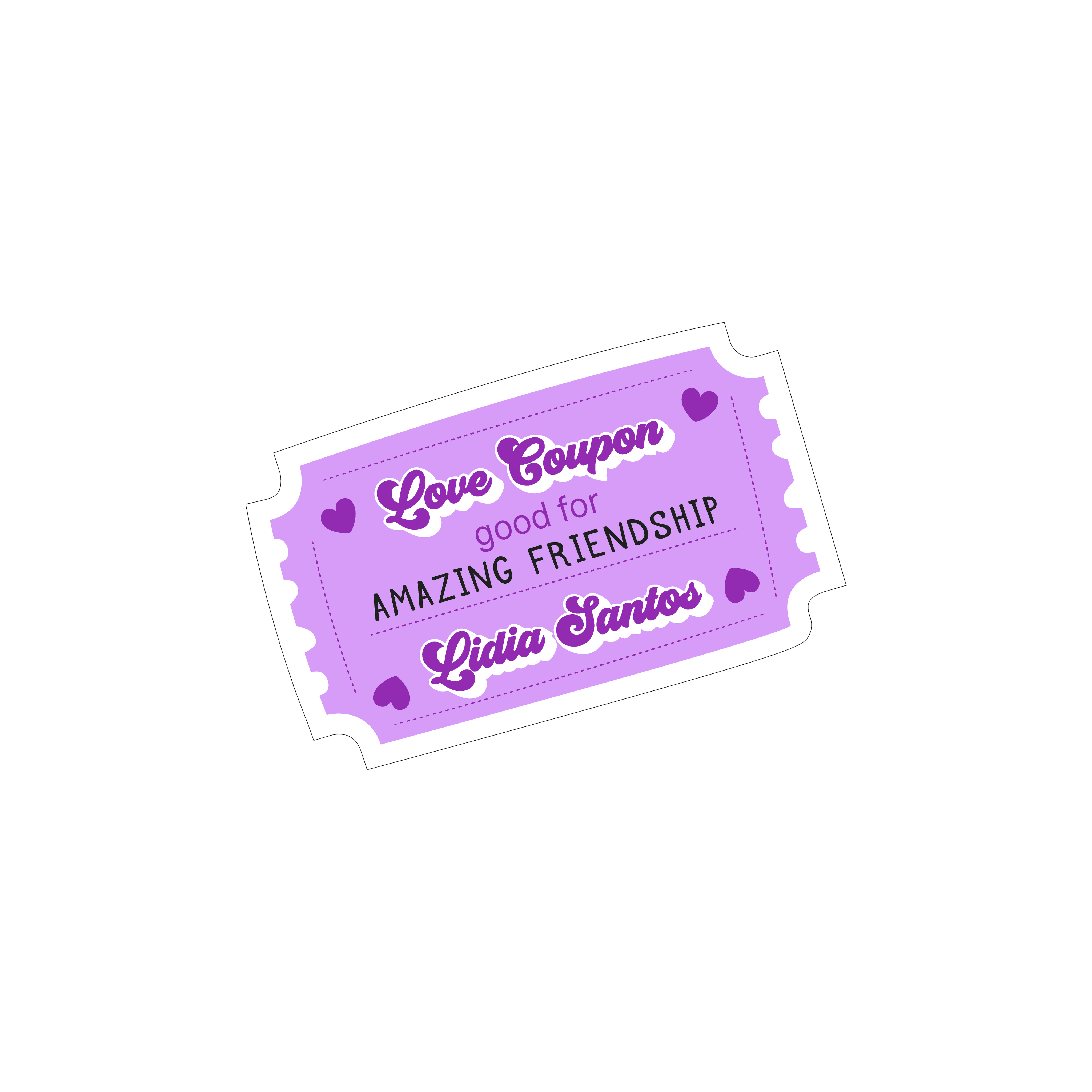 STICKER | TICKET– Velvet Design Shop